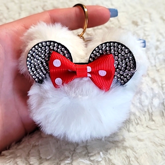 superstar | Accessories | Minnie Mouse Pompom Keychain | Poshmark